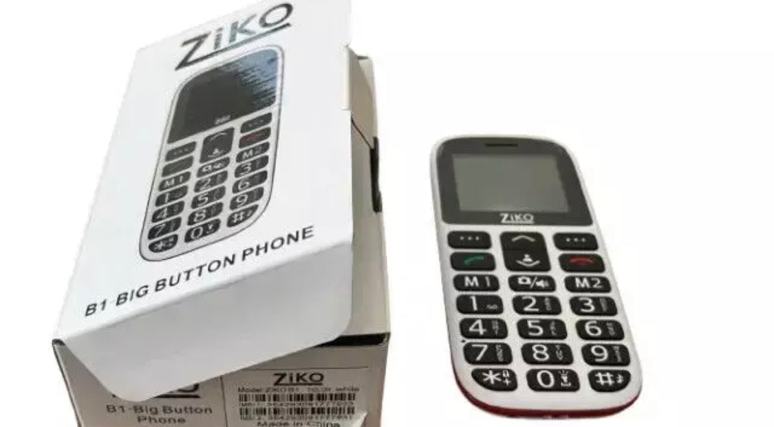 NEW Big Button Mobile Phone for Elderly Easy-to-Use 2G ZIKO Dual Sim ...
