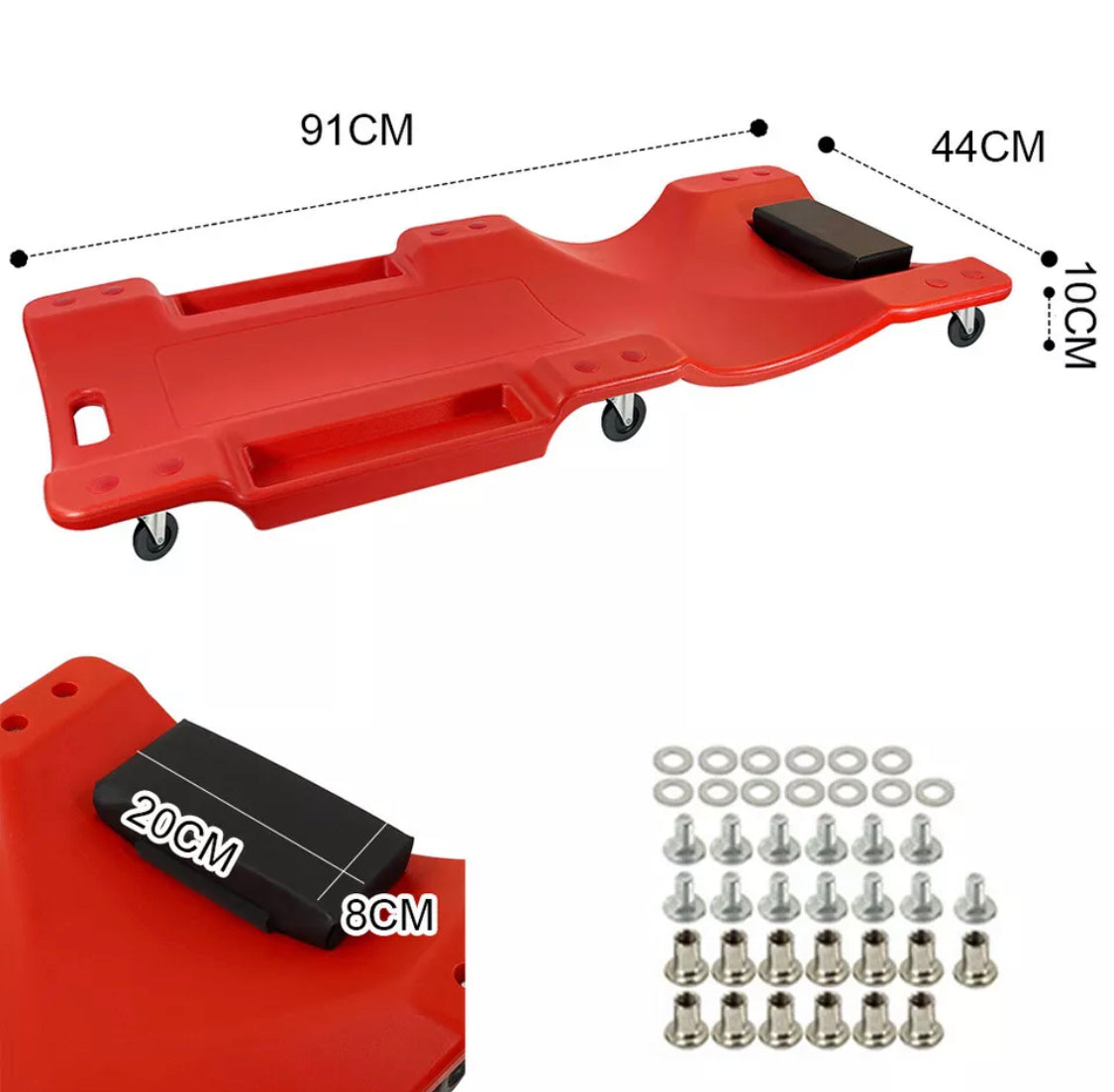 36 Inch Professional Rolling Mechanics Car Creeper Crawler Board – valu 2u