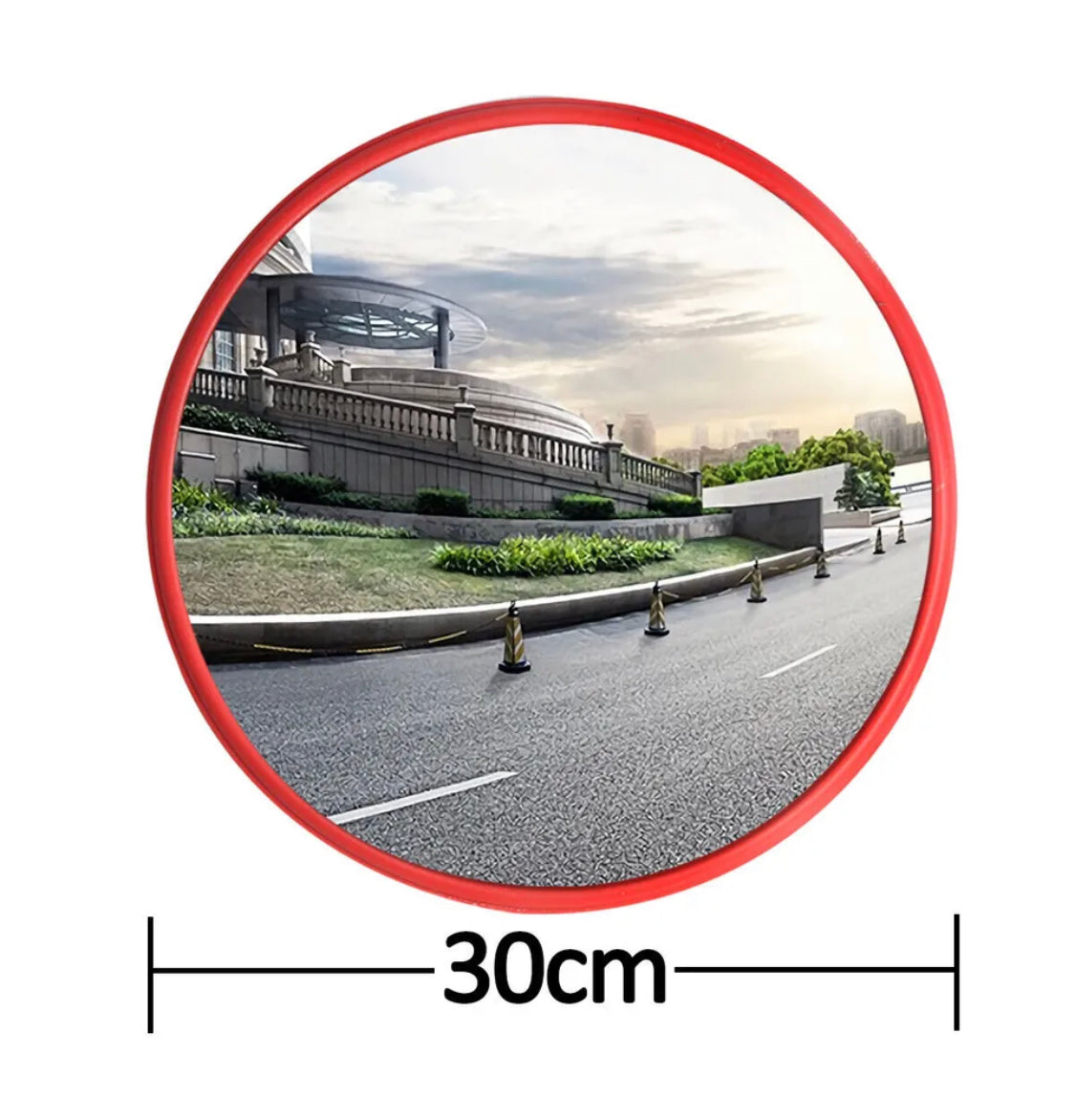 Driveway Convex Safety Mirror 30cm 45cm or 60cm Road Blindspot Mirror ...